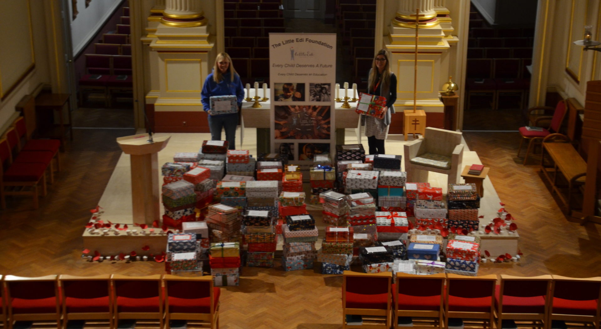 New record for New Hall Shoebox Appeal - New Hall School