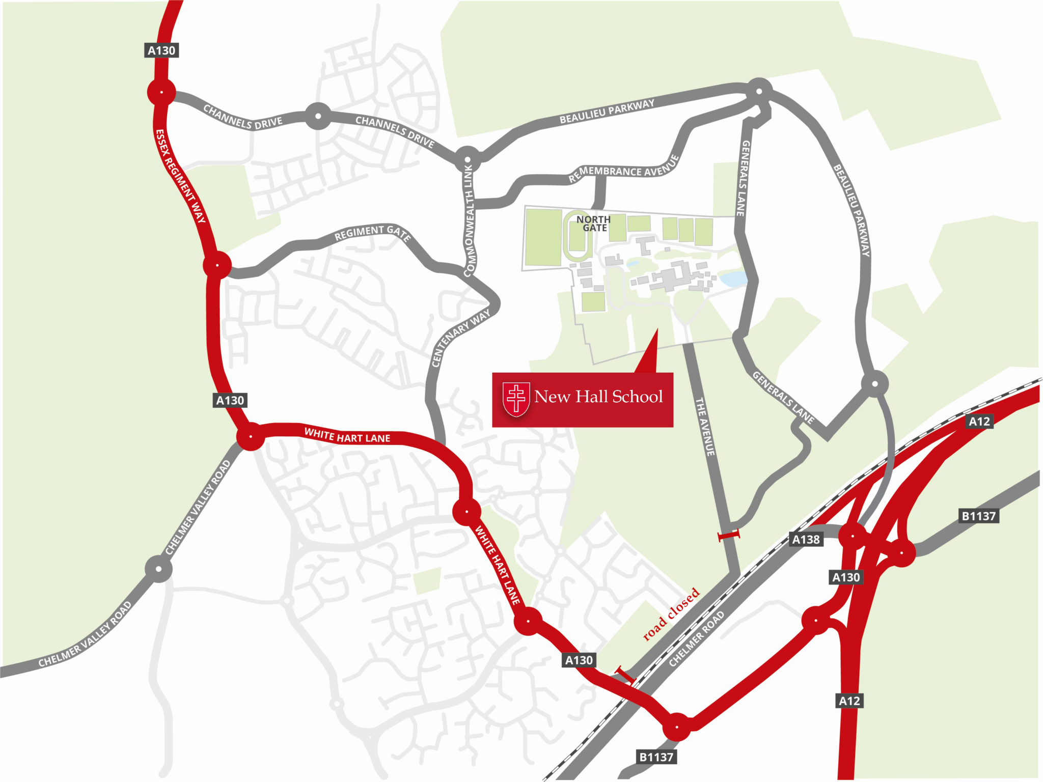 Contact Us | New Hall School | 'The Best Start in Life' in Essex